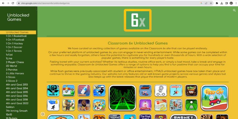 Insights of Google Classroom 6x game - Intellectfolks